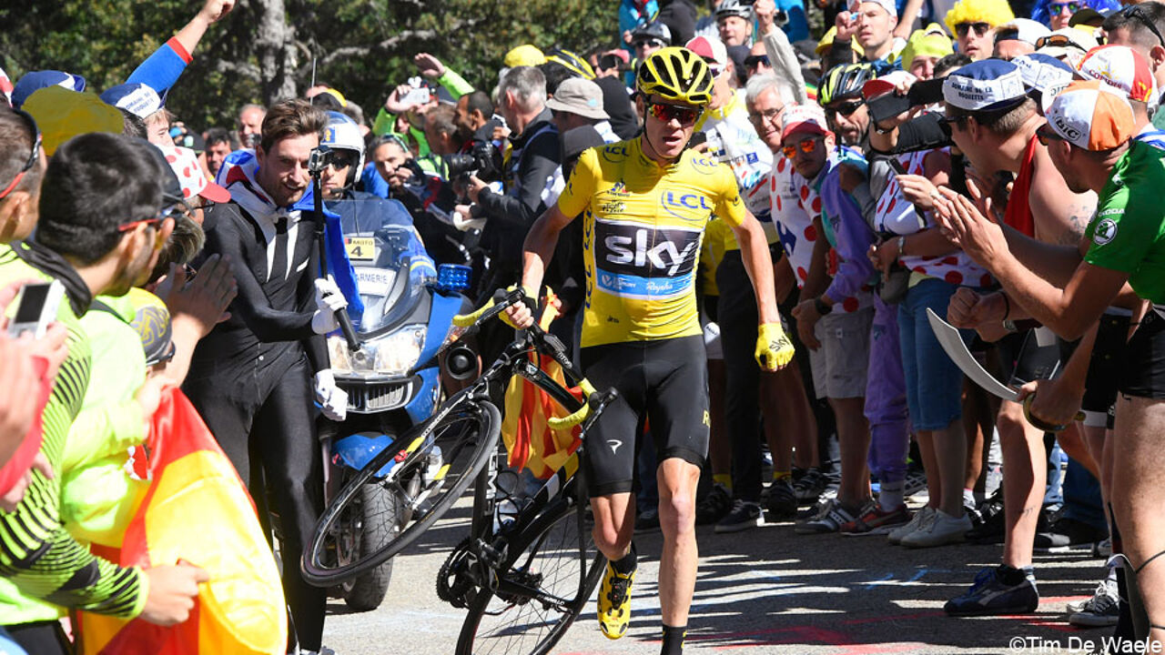Een lopende Froome en modderstroom in Tignes: het Tour-parcours in ...