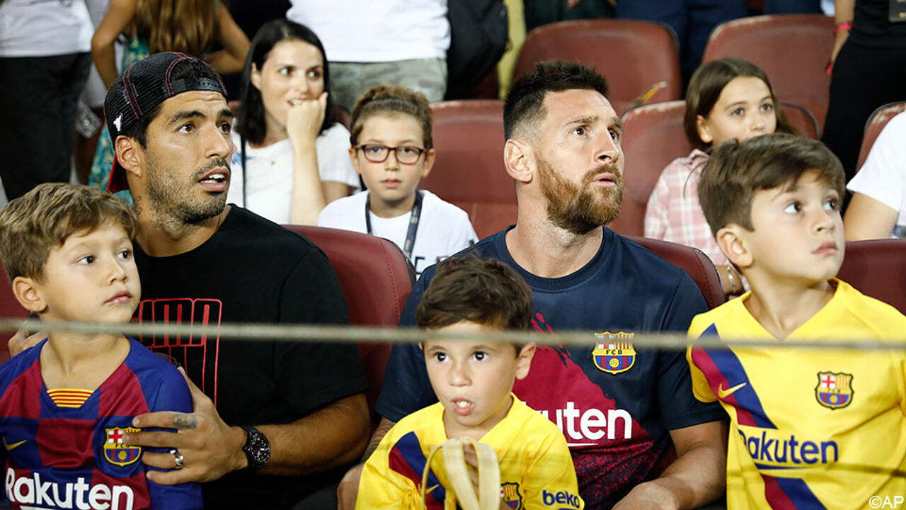 Oeps, het zoontje van Messi juicht te vroeg | sporza
