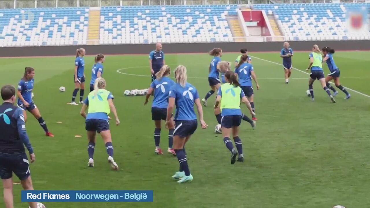 Red Flames maken zich op voor topduel in en tegen Noorwegen | sporza
