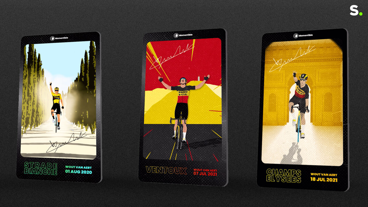 Verkoop van NFT's Wout van Aert levert 47.000 euro op | sporza