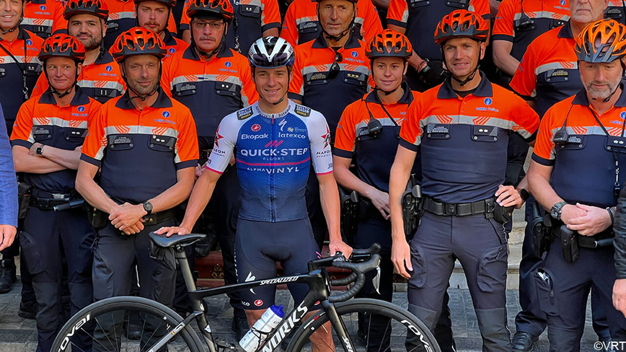 Remco Evenepoel peter fietsbrigade: "Leuk dat wederzijds respect er is ...