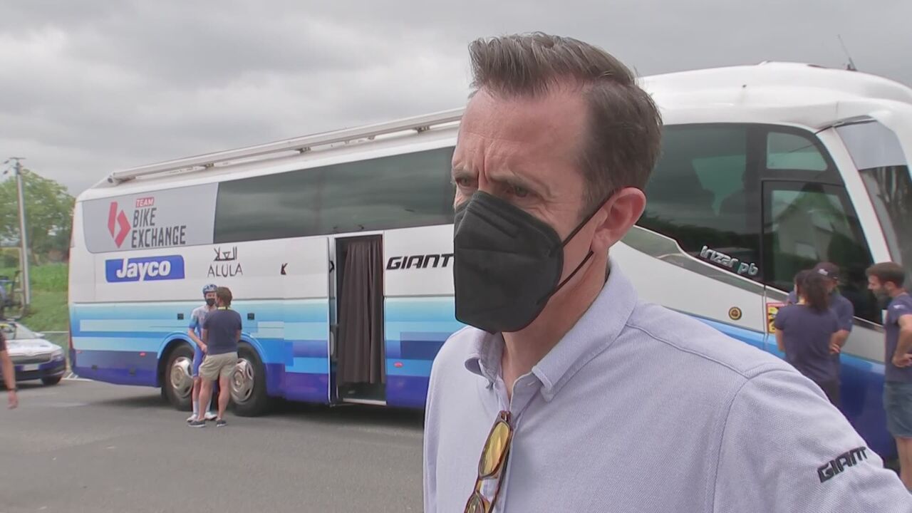 Matthew Hayman (BikeExchange): "Dat lichtjes bergop gaat het een ...