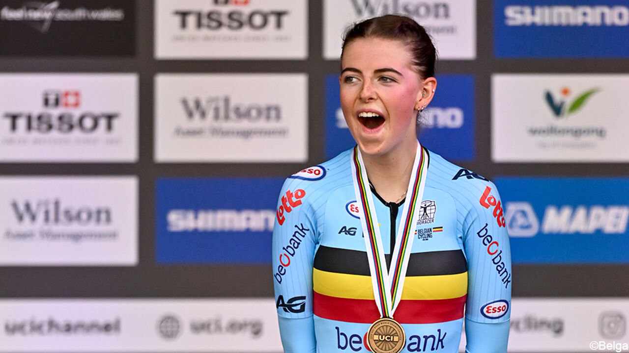 Wie is Febe Jooris, de eerste Belgische vrouw met WK-medaille in tijdrijden? | sporza