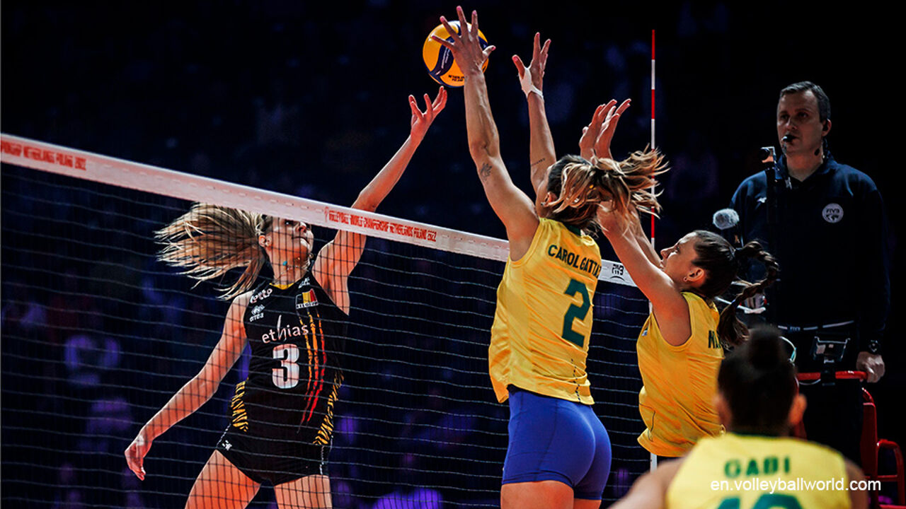 Yellow Tigers winnen 1e set tegen Brazilië, maar ondergaan dan de wet ...