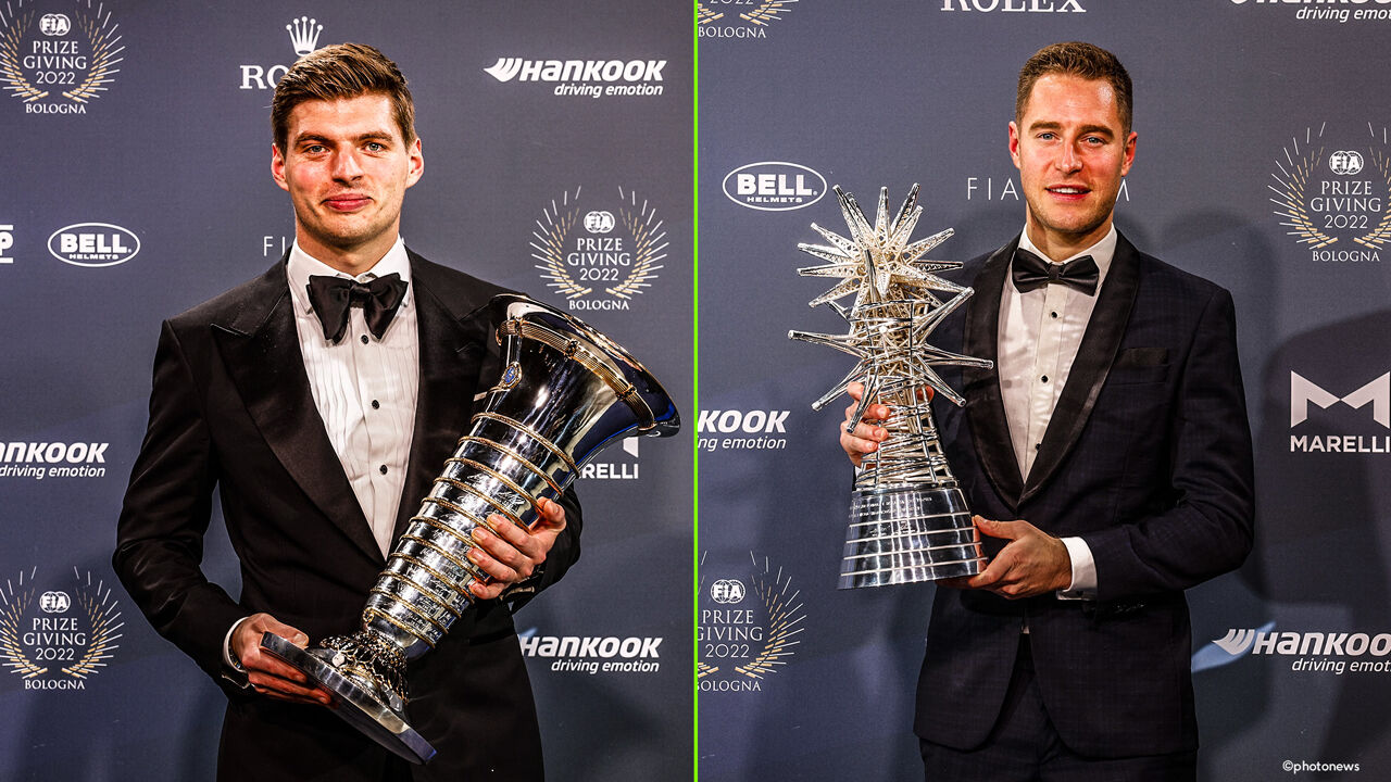 IN BEELD: Wereldkampioenen Verstappen en Vandoorne ontvangen hun trofee ...