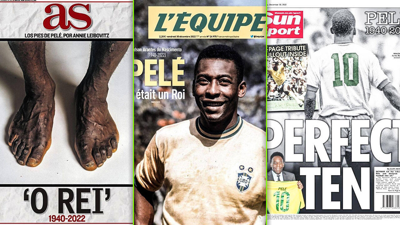 Hele wereld rouwt om Pelé: een overzicht van de krantenkoppen | sporza