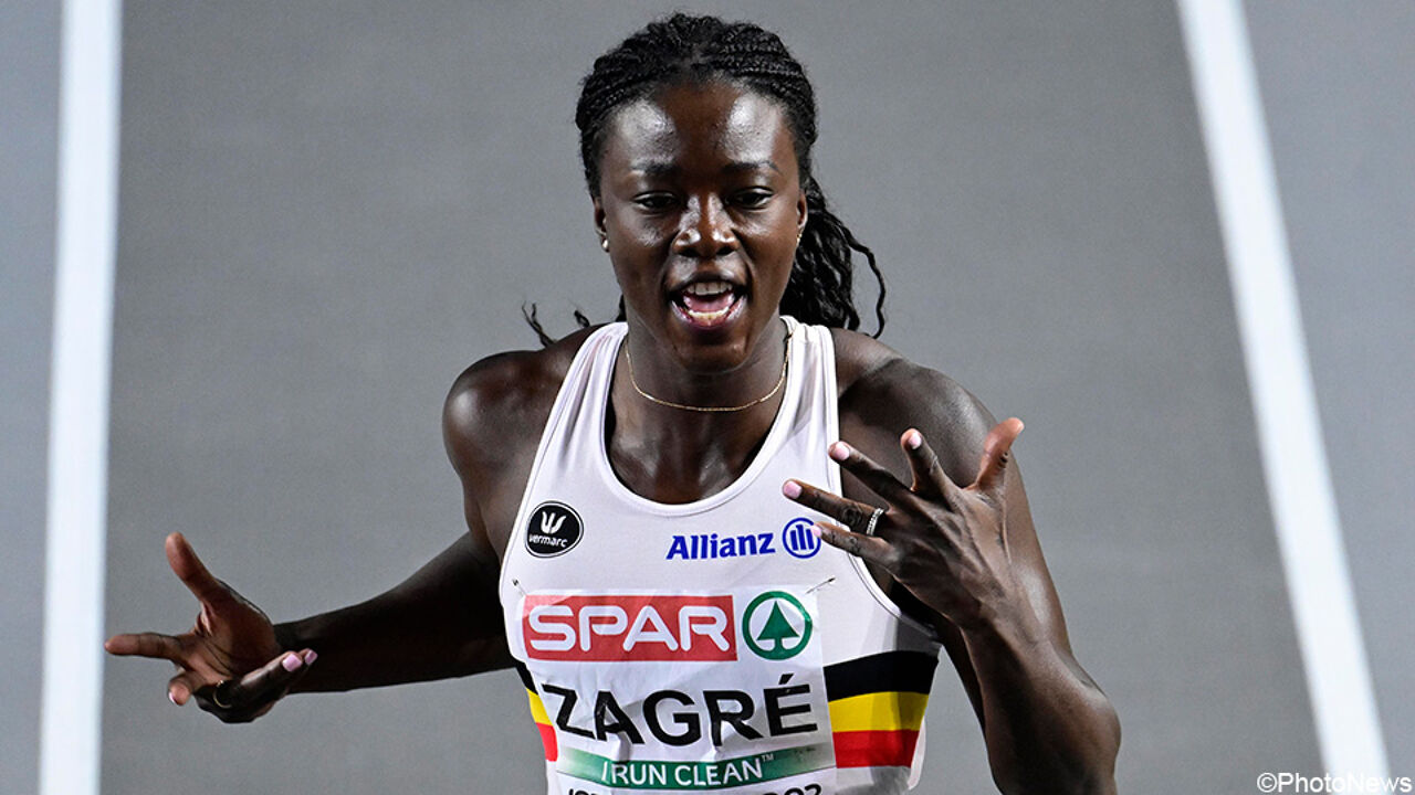 Geen finaleplaats voor Anne Zagré op de 60 meter horden, goud voor ...
