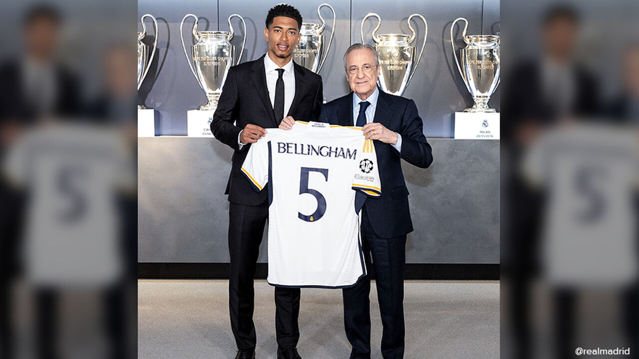 Jude Bellingham voorgesteld bij Real Madrid, Brit kiest nummer 5 als ...