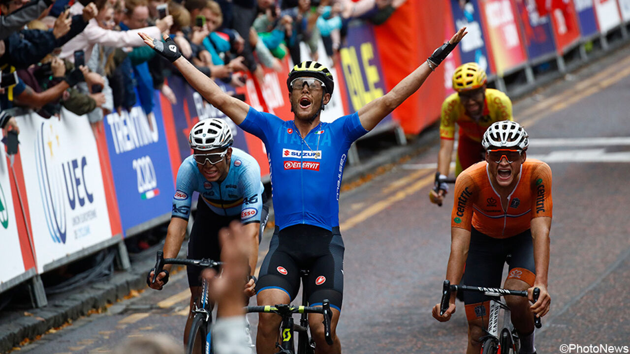 RETRO: Hoe Matteo Trentin het EK in Glasgow won: "Net een veldrit met 1 ...