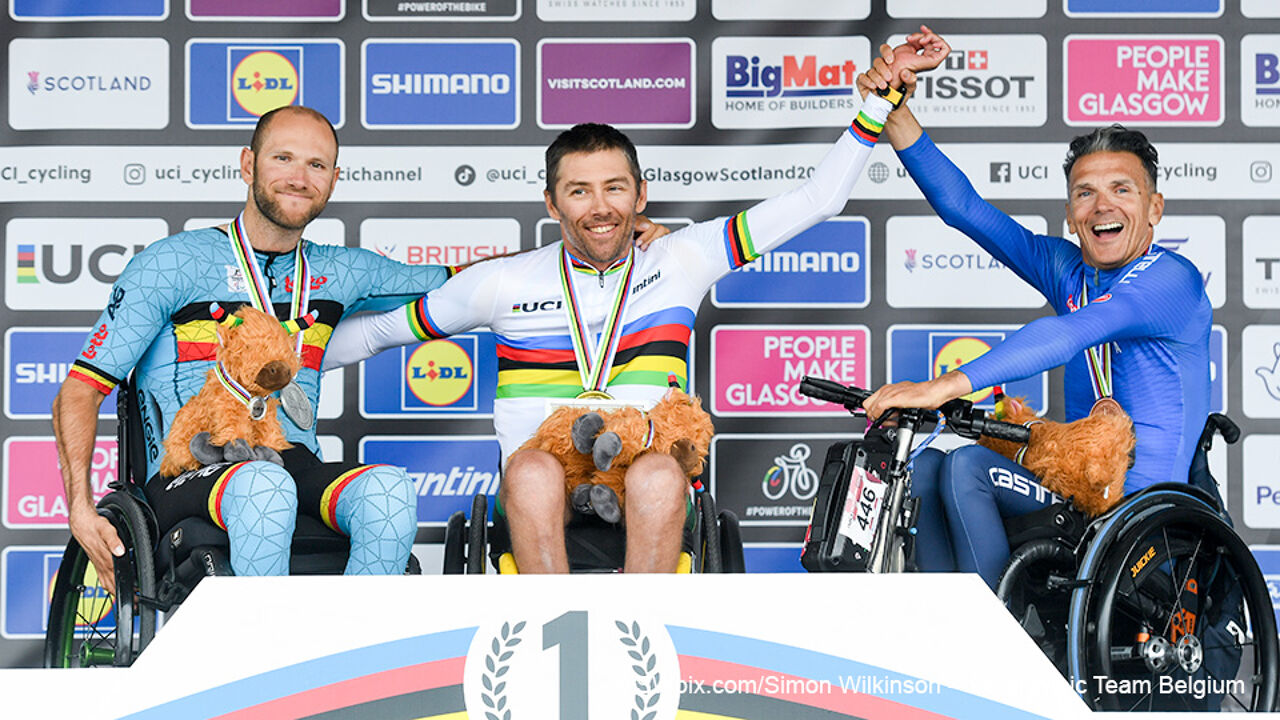 Tim Celen en Maxime Hordies zorgen op WK G-wielrennen voor 2 keer ...