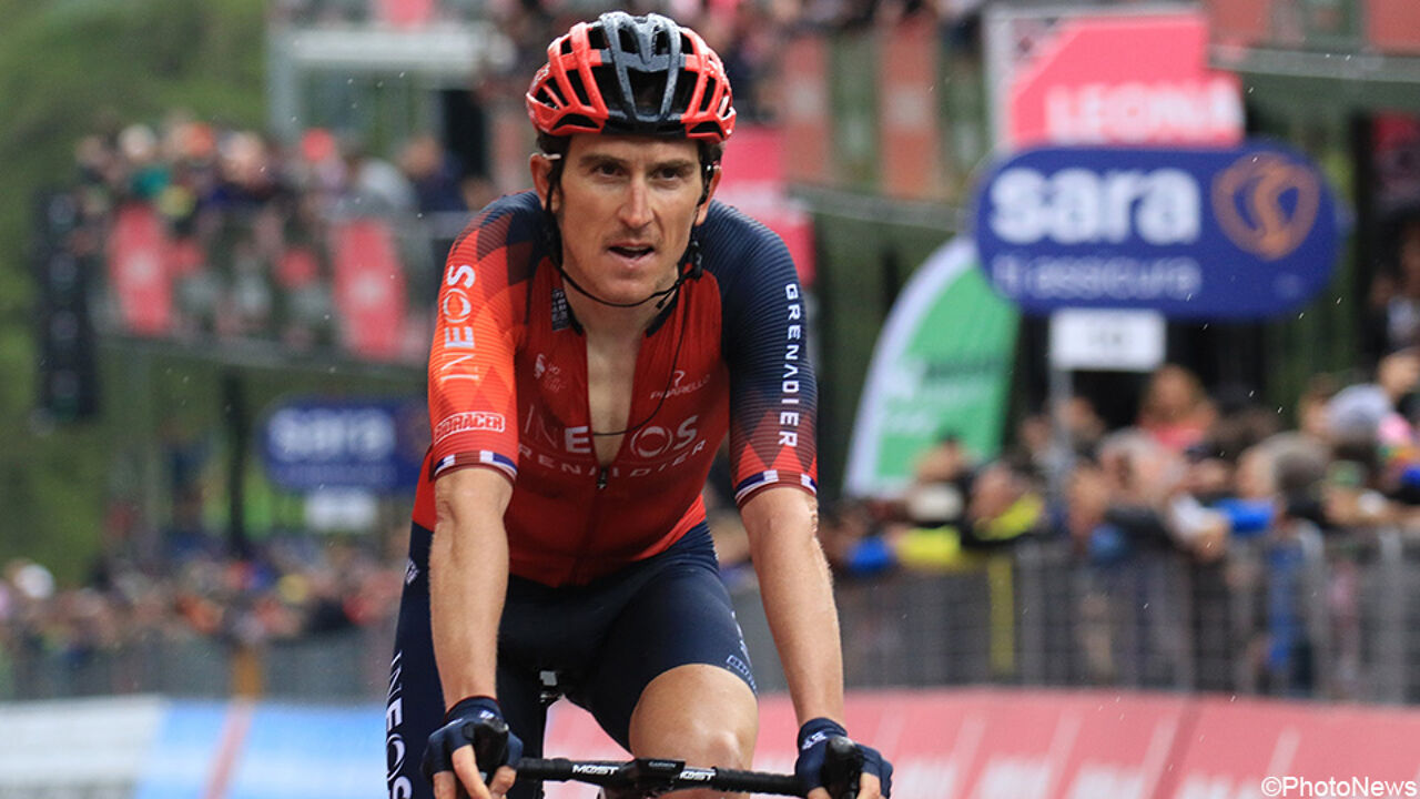 Geraint Thomas is er stevig ingevlogen: "12 van de 14 nachten dronken ...