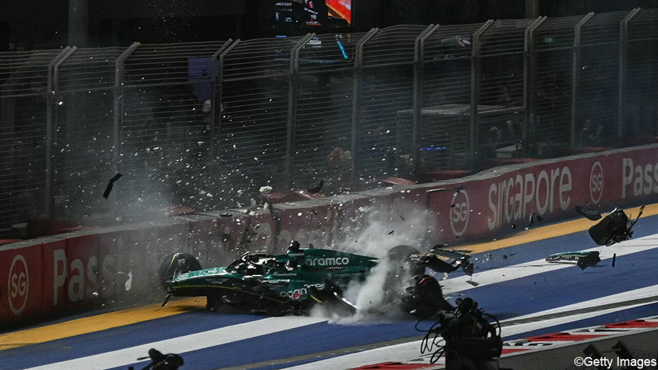 Lance Stroll is hersteld na zijn crash in Singapore en racet mee in ...