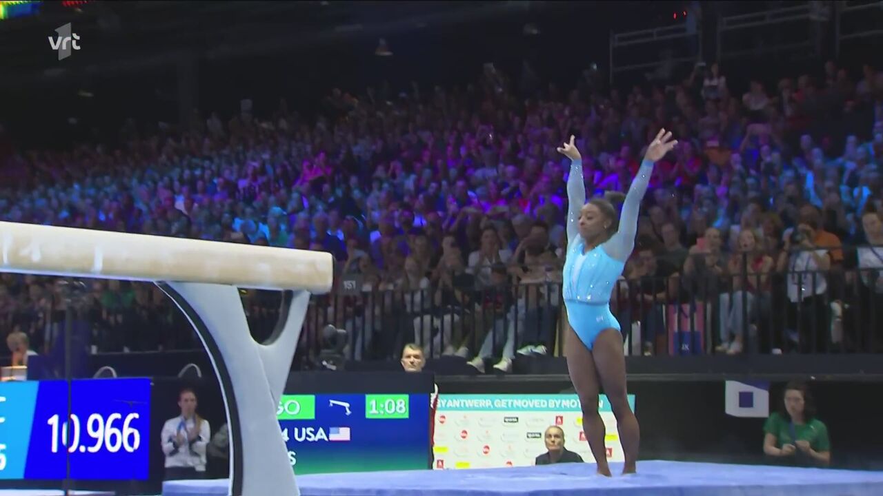 Simone Biles komt al een eerste keer in actie op het WK turnen | sporza