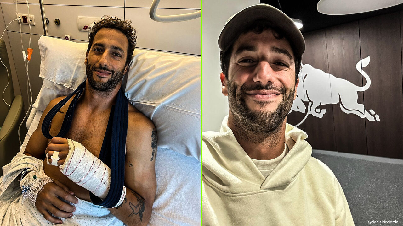 Daniel Ricciardo maakt zich op voor rentree na polsbreuk: "Hand voelt ...