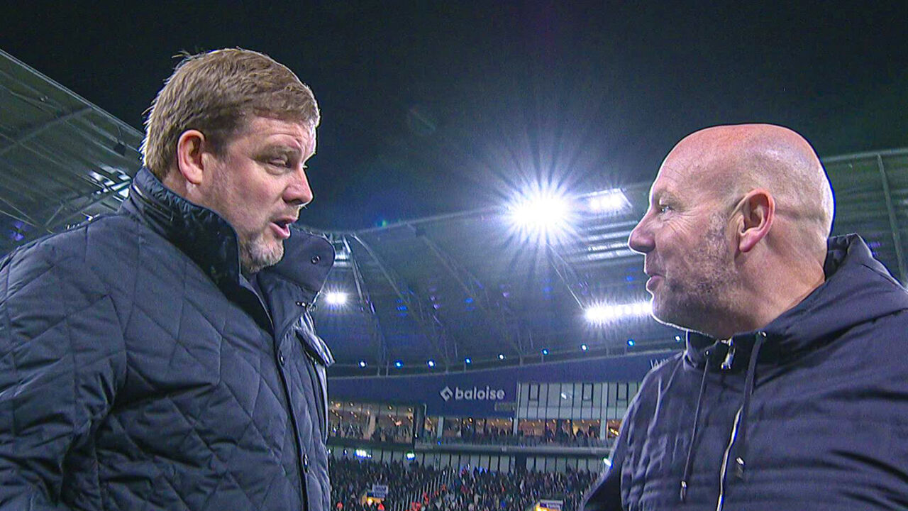 Bitsig steekspel tussen Vanhaezebrouck en Riemer ging na wedstrijd door ...