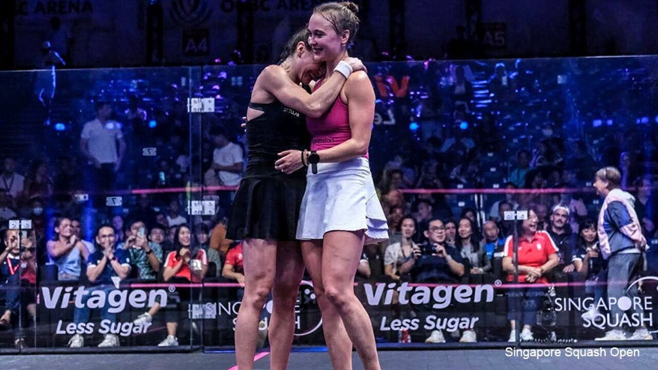 Nele Gilis klopt zus Tinne na thriller in finale van Singapore Squash ...