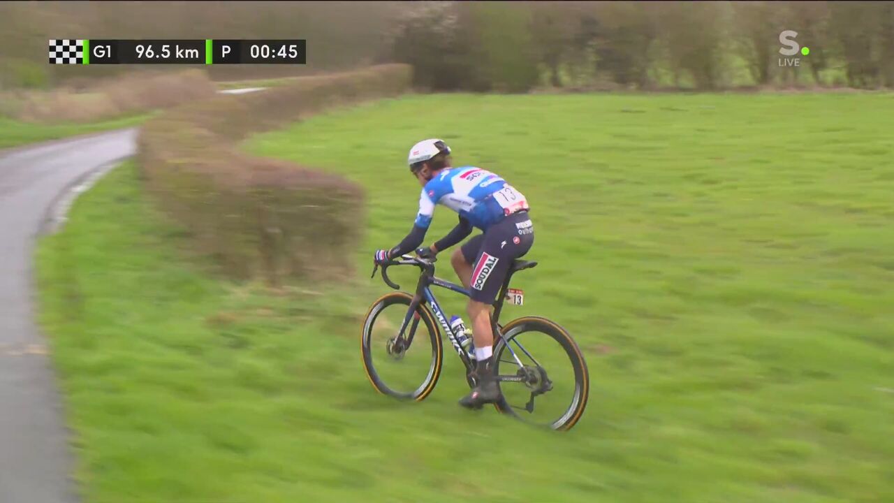 Nederlandse wielrenner Pepijn Reinderink zoekt het veld op | sporza