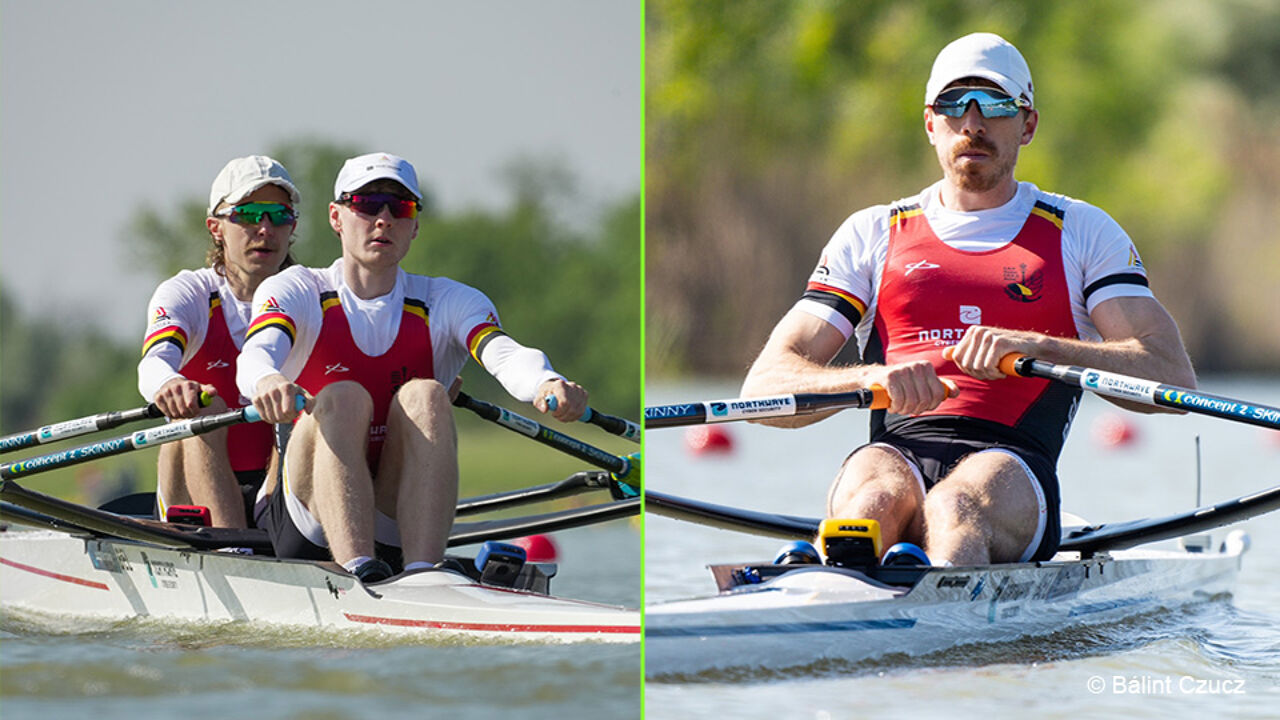 Skiffeur Tim Brys en lichte dubbeltwee Vyvey/Van Zandweghe veroveren ...