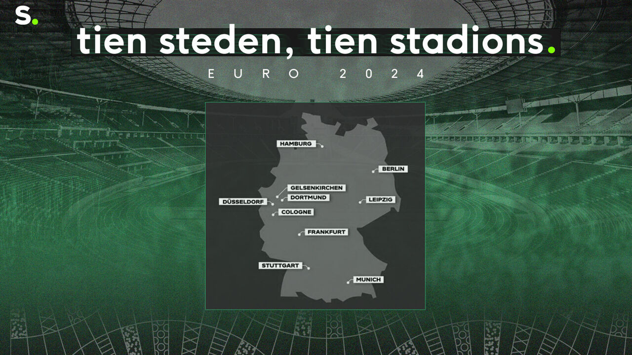 Finale in Berlijn en 4 stadions van tweedeklassers - de 10 stadions waar er gespeeld zal worden ...