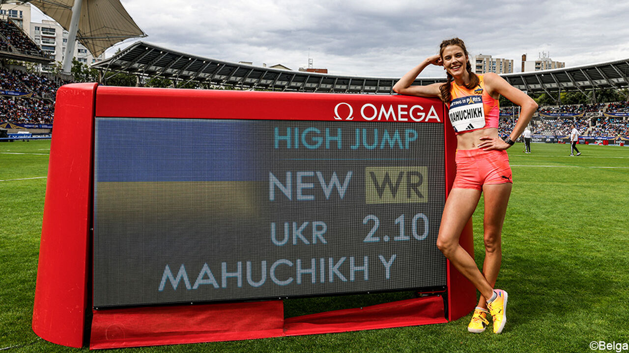 Wereldkampioene Mahoetsjich springt 37 jaar oud wereldrecord van de ...