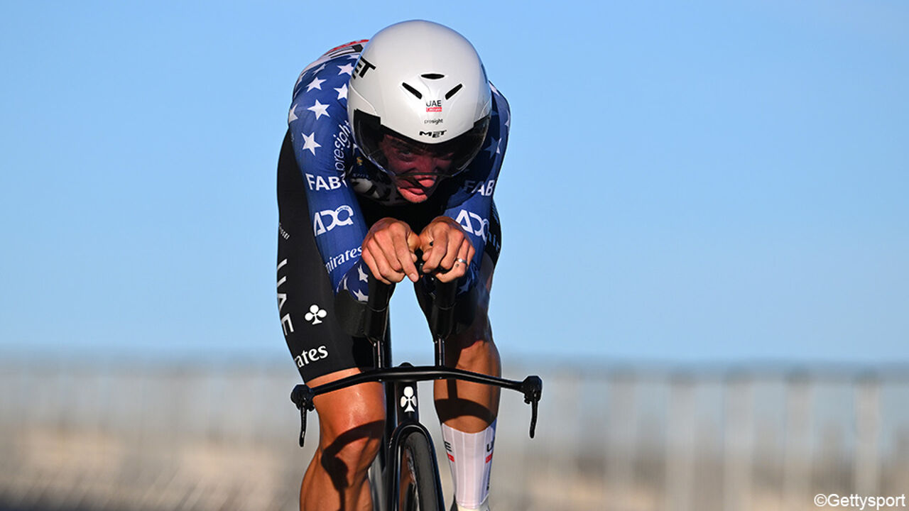 Ook in Vuelta net niet voor Wout van Aert: Brandon McNulty pakt eerste ...