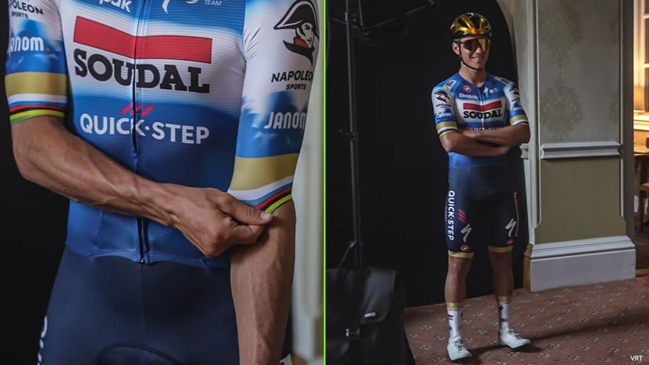 Parijs vereeuwigd in goud: Remco Evenepoel kan zich niet meer ...