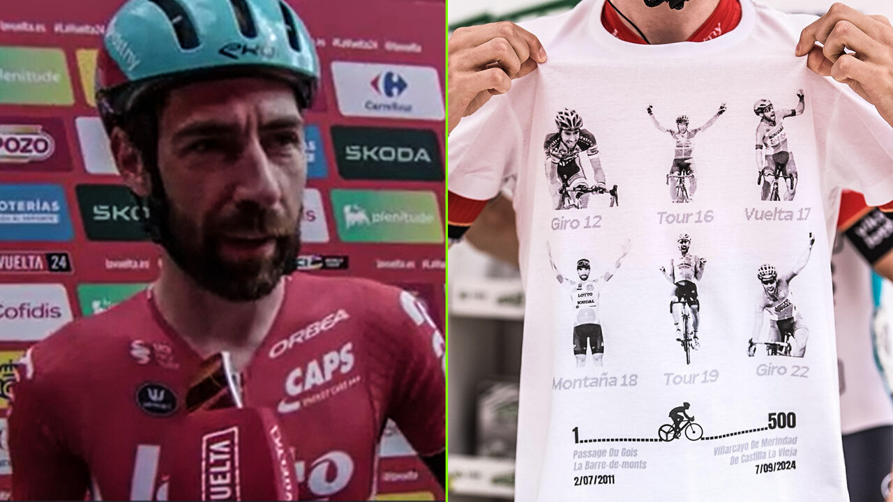 Thomas De Gendt, die speciaal shirt krijgt, bereikt straffe mijlpaal ...