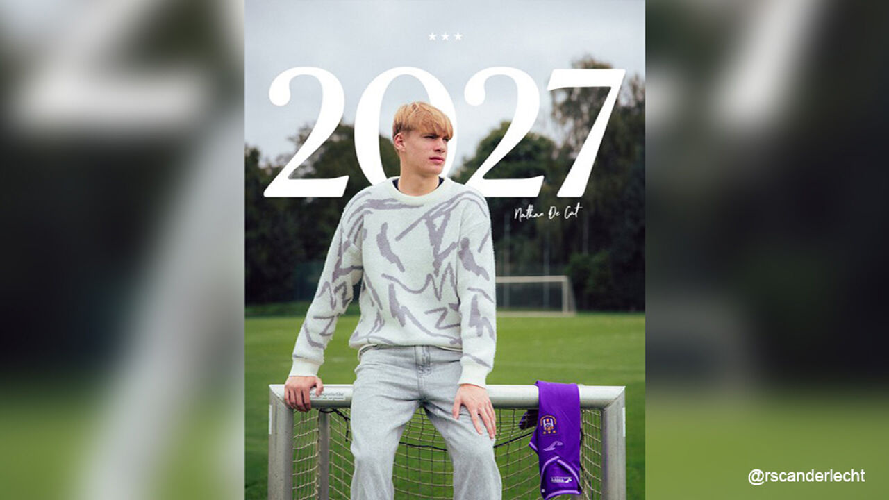 Transfers JPL: Anderlecht schuift Nathan De Cat (16) door naar A-kern ...