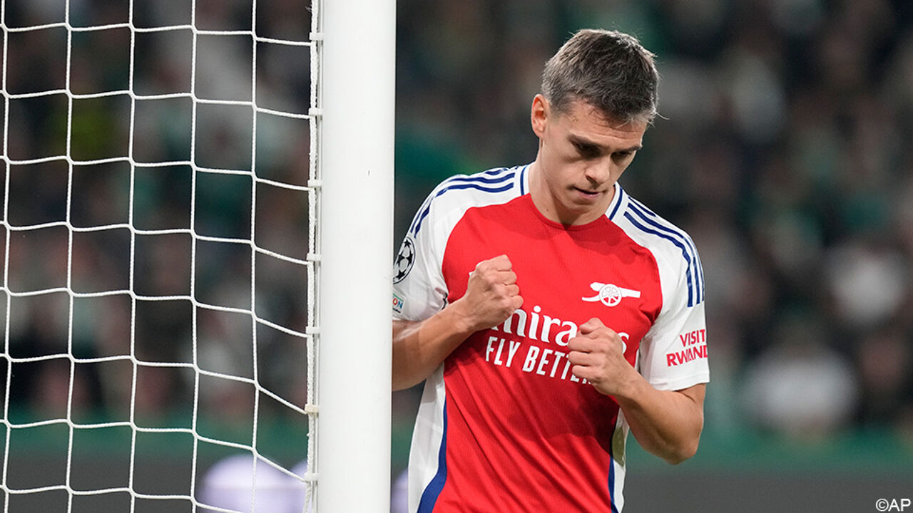 Arsenal schiet Sporting van zijn wolk, Leandro Trossard legt de ...
