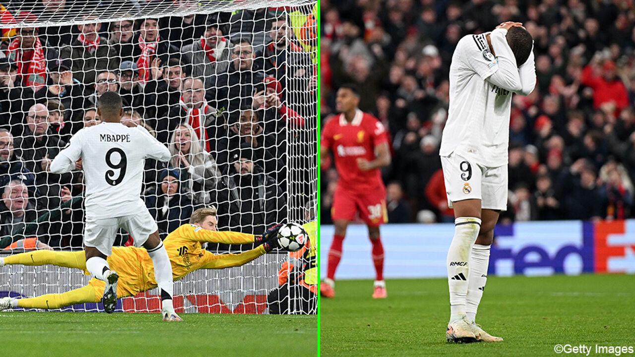 Miserie van Mbappé bij Madrid blijft duren: Fransman mist penalty op ...