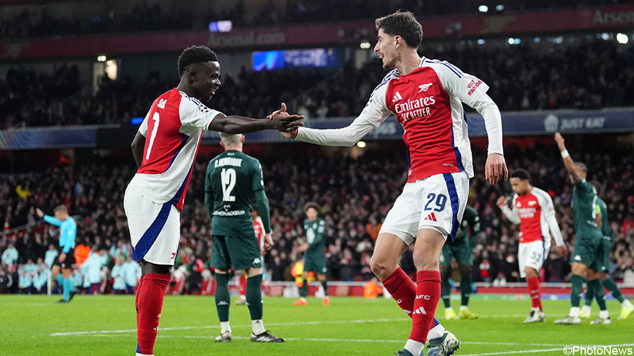 "Hij stond in de weg": Saka dolt met Havertz die hem eerste hattrick ...