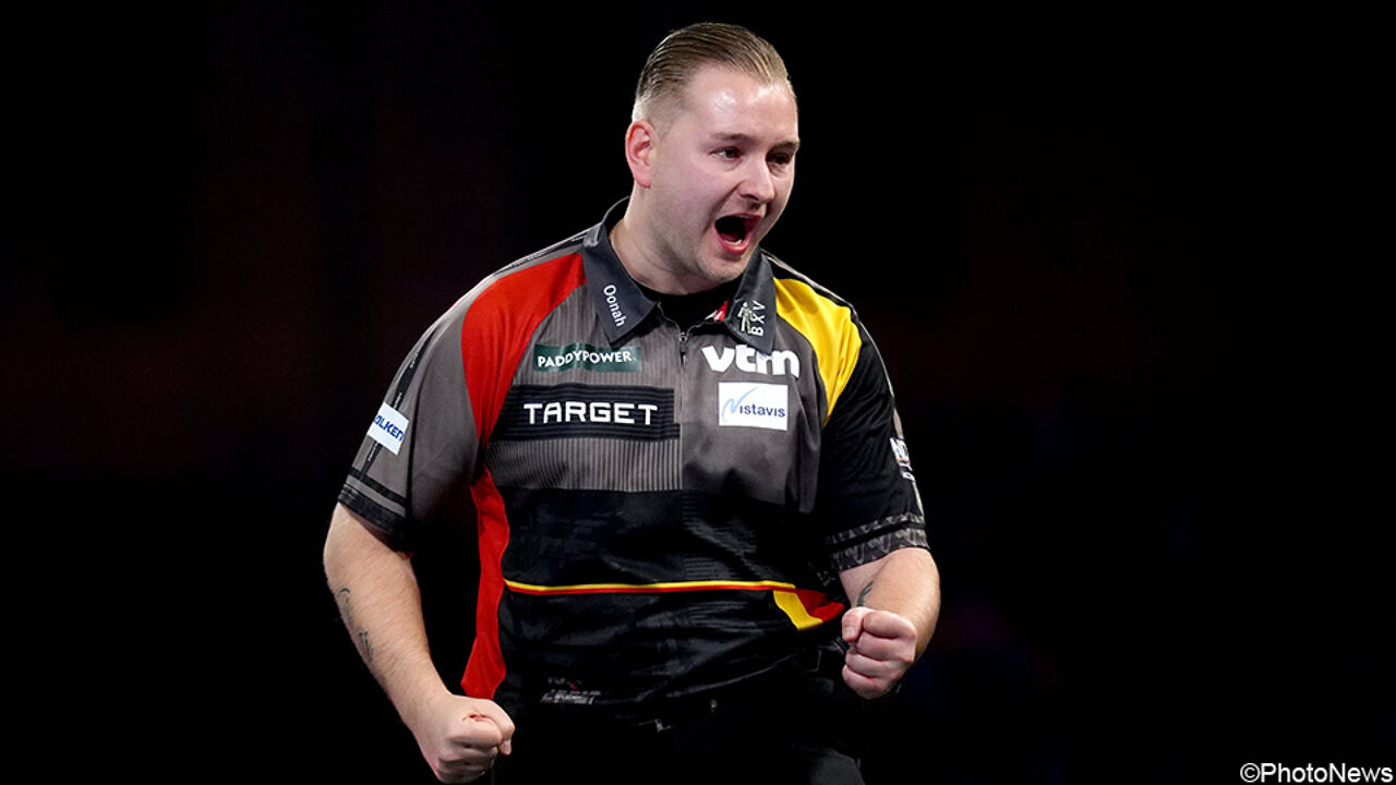 Dimitri Van den Bergh houdt Belgische eer hoog in Ally Pally: hij wint ...