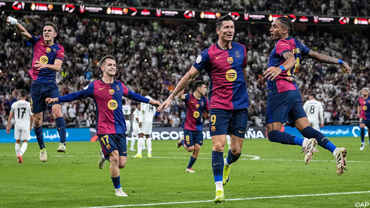 Spektakelrijke Supercup: Barcelona walst over Real Madrid naar eremetaal in Clasico met 7 goals ...