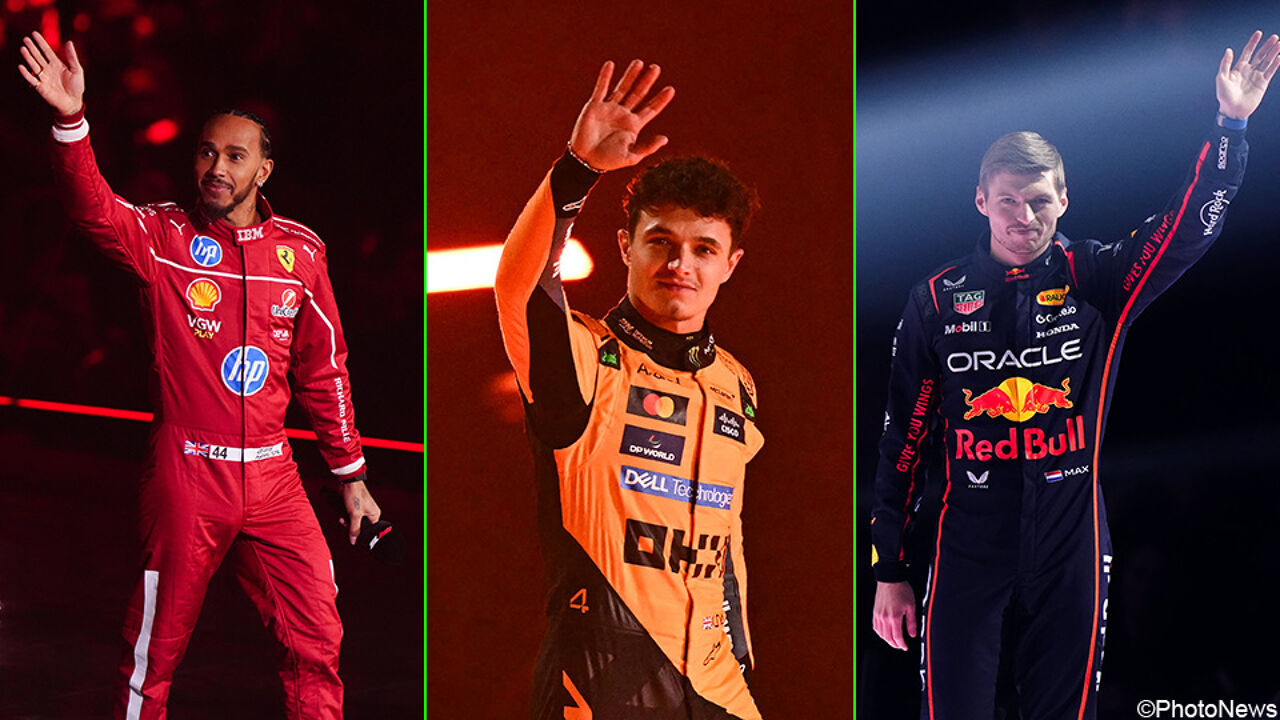 Hamilton pronkt in Ferrari-rood, Norris "klaar voor" titelstrijd met Verstappen: F1-seizoen is ...