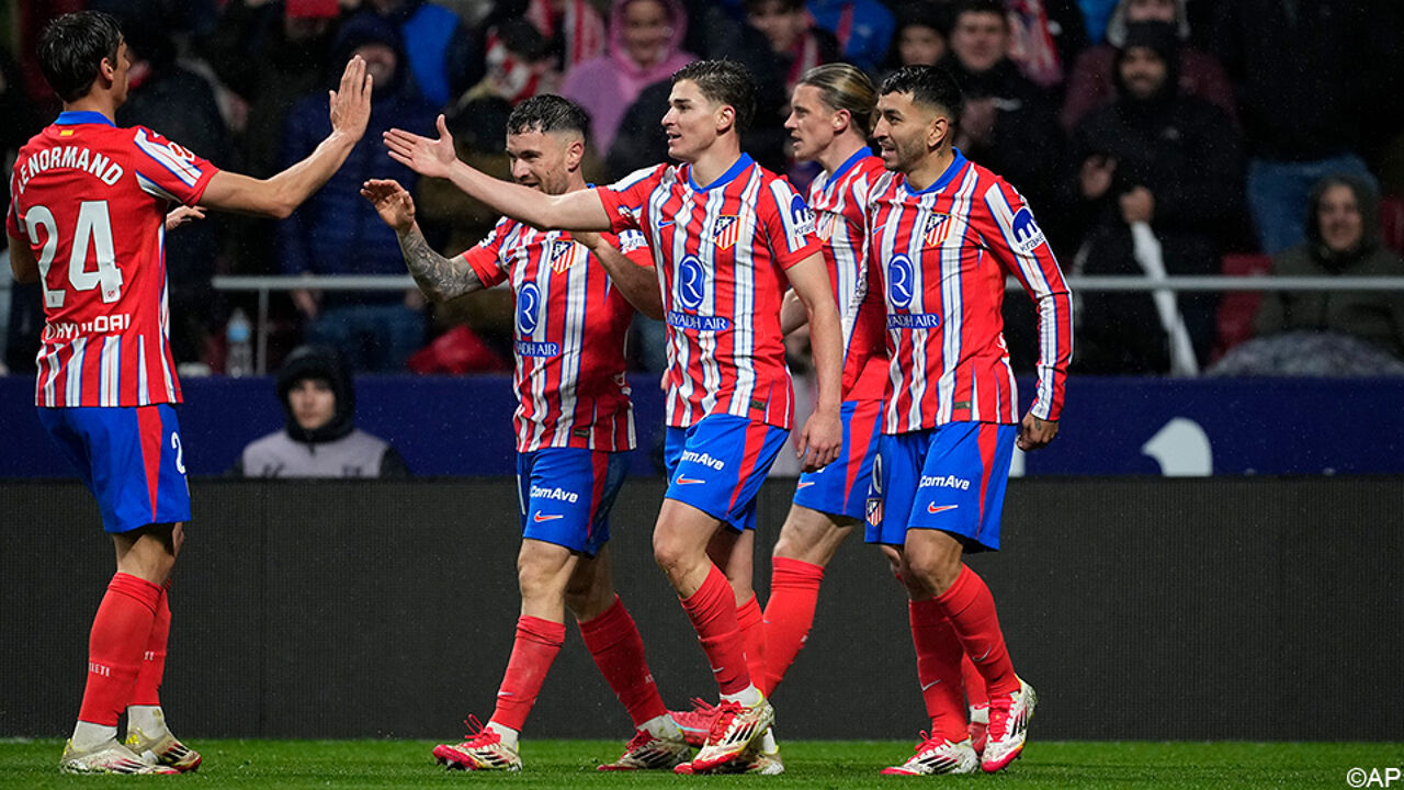 Optimaal geprofiteerd van de slipper van Real: Alvarez vuurt Atlético ...