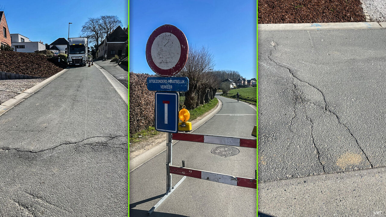 Barst in wegdek door waterlek zorgt voor last minute werken op ...