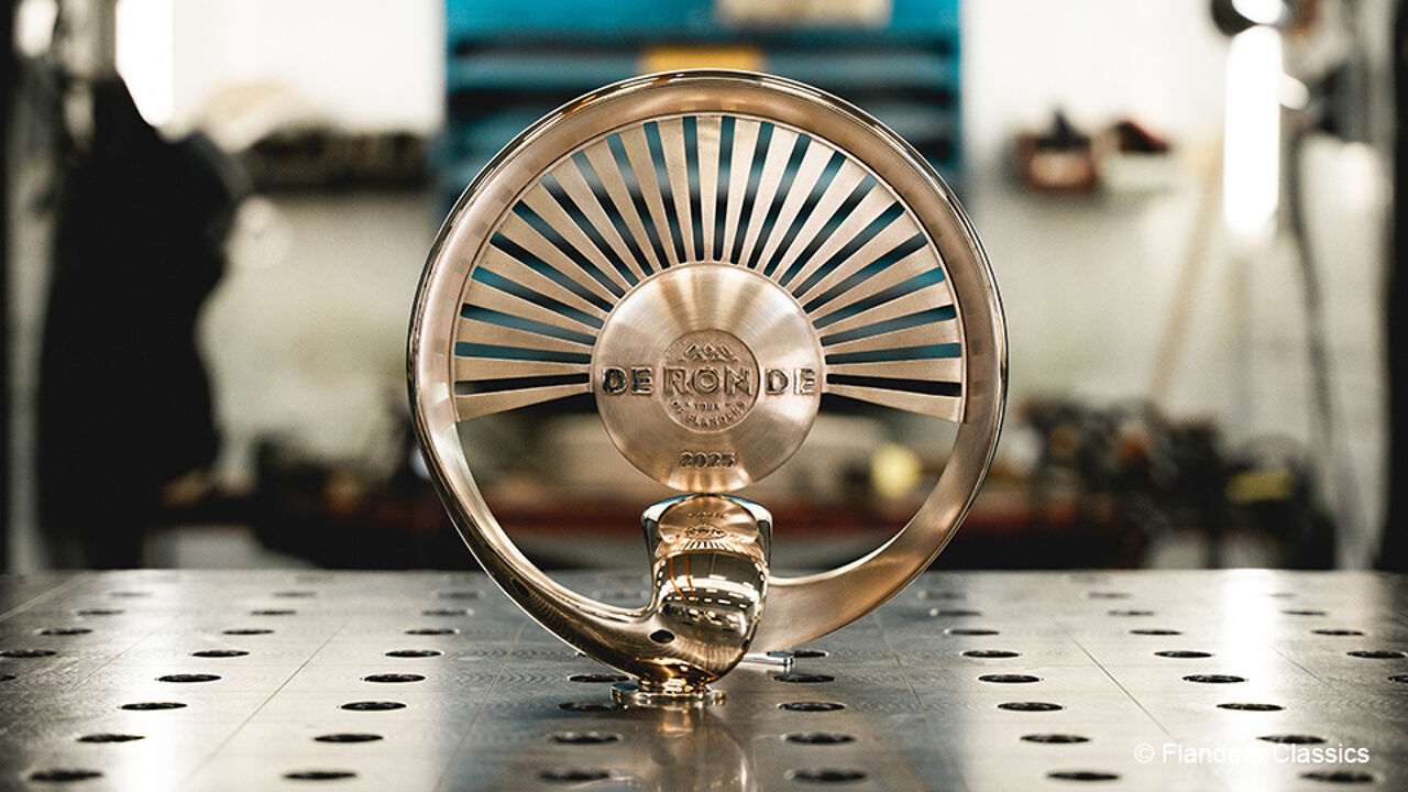 Nieuwe trofee van Ronde van Vlaanderen blinkt voor het eerst in Vive le ...