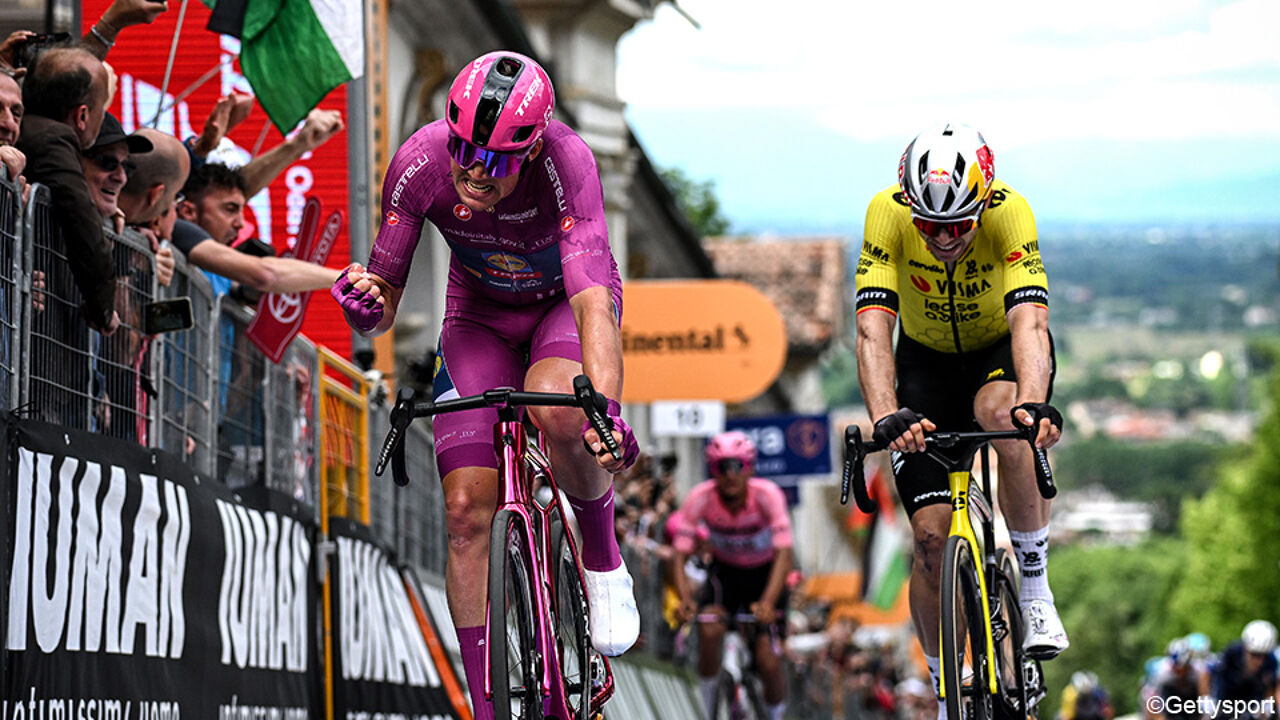 Hij sterft aan zijn wiel: Wout van Aert buigt voor monsterlijke Mads ...