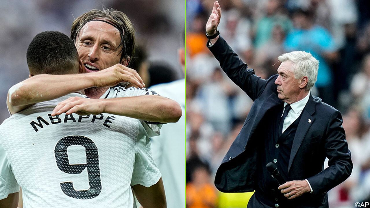 Luka Modric en Carlo Ancelotti zwaaien Real Madrid uit met zege in ...