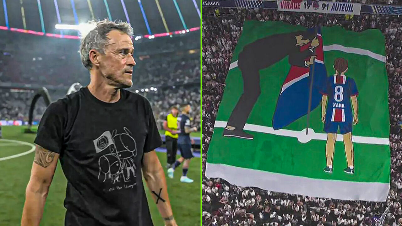 Enrique's Daughter: Touching PSG Tribute & Fan Banner - Americano Sports