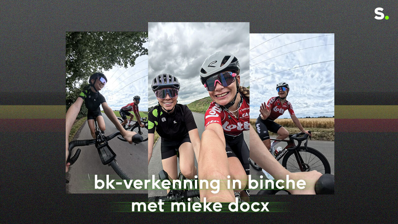 Met Mieke Docx op BK-verkenning in Binche: "De kasseien liggen er echt slecht bij" | sporza