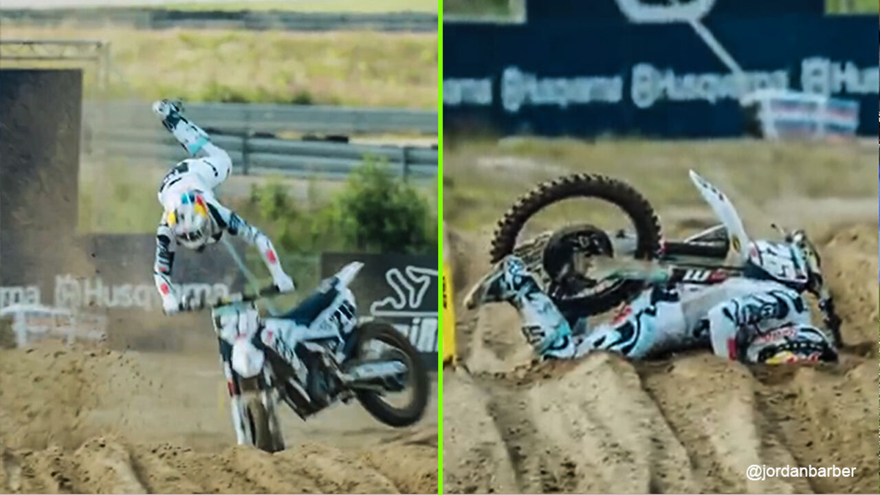 Wéér pech voor Liam Everts: Belg breekt heiligbeen bij akelige val en ...