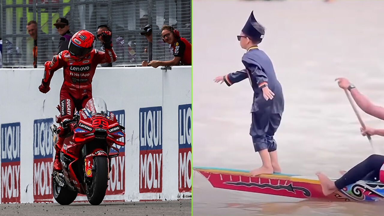 Marc Marquez kent zijn virale klassiekers: MotoGP-rijder viert overwinning met "aura farming ...