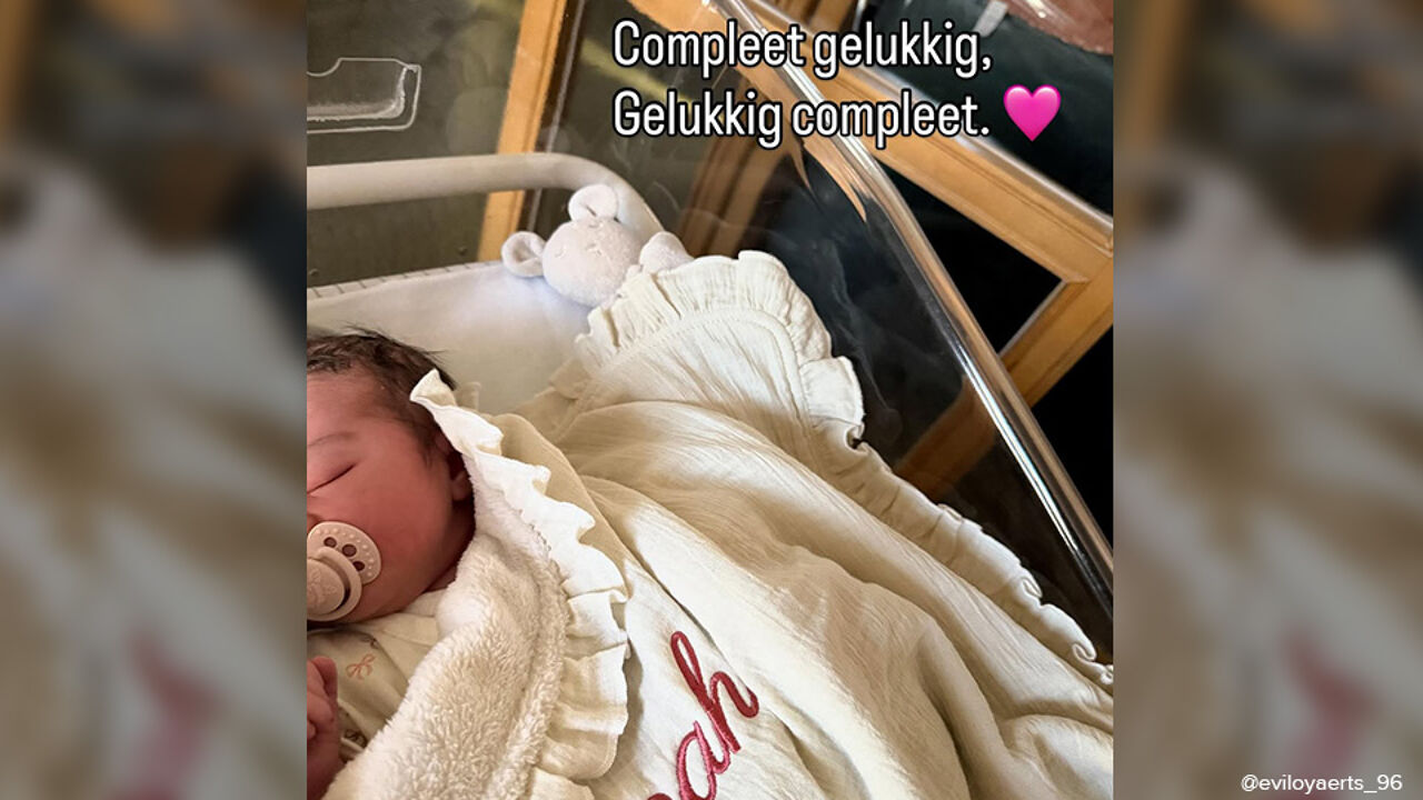 Dimitri Van den Bergh en vriendin verwelkomen dochtertje Lynah: "Met ...