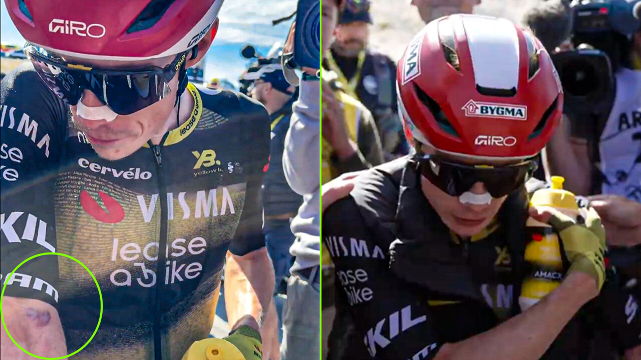 Fotograaf brengt Jonas Vingegaard ten val net na de finish: "Ze moeten ...