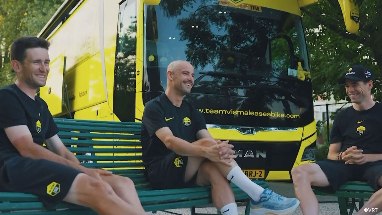 VIDEO - De Belgen van Visma-Lease a Bike in de Tour zoals je ze nog ...