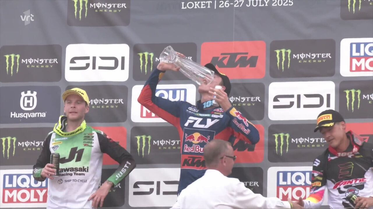 Lucas Coenen wint in Tsjechië zijn vierde manche in het WK motorcross ...