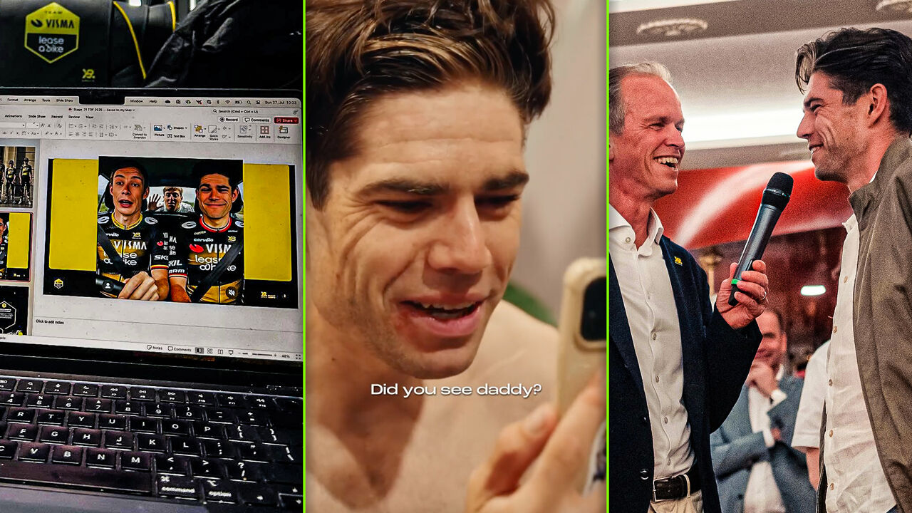Een markante AI-foto met Pogacar, een telefoontje naar huis en "Wouteke ...
