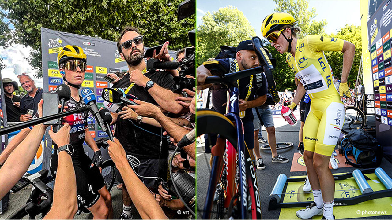 Demi Vollering viel op haar hoofd, maar heeft geen hersenschudding ...