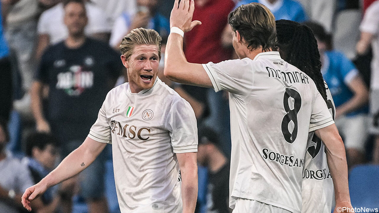 Kevin De Bruyne is "erg blij" met goal bij debuut voor Napoli, al wordt ...